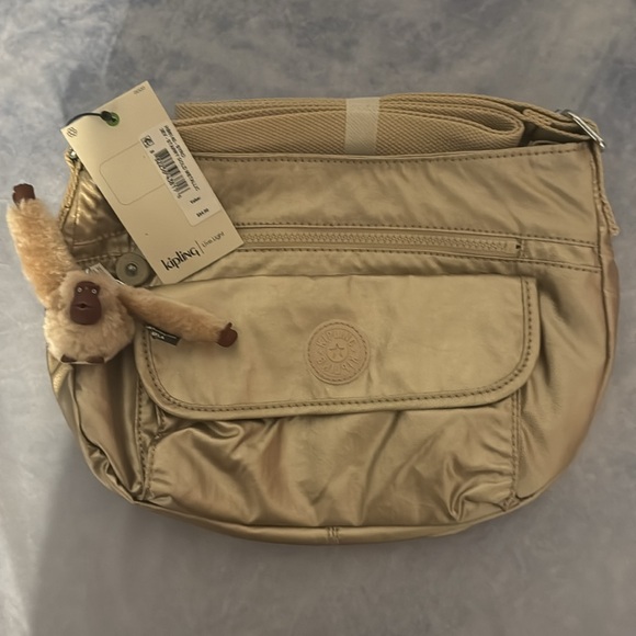 Kipling | Bags | Kipling Shoulder Bags Starry Gold Metallic Nwt | Poshmark